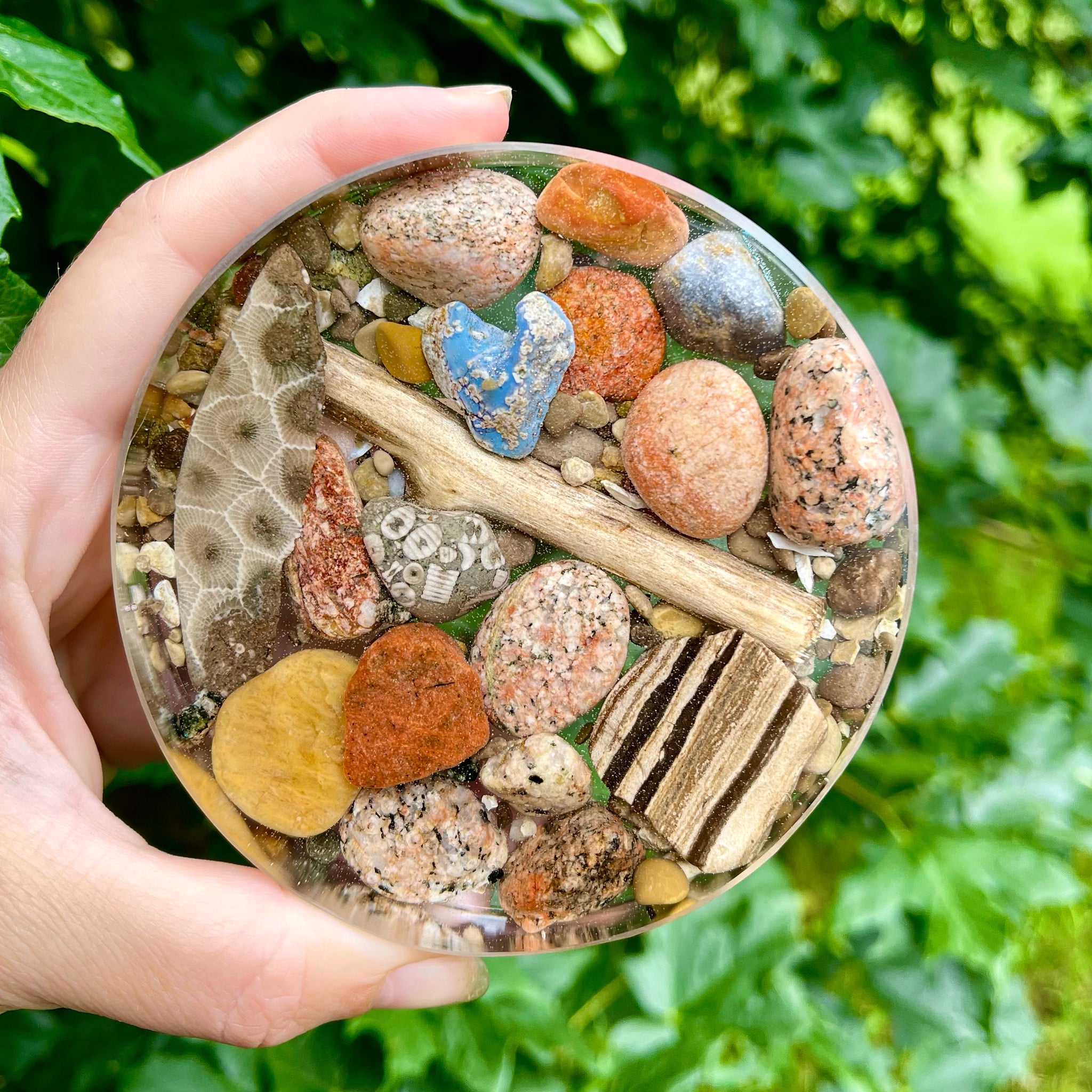 Great Lakes Beach Stone Coaster – Great Lakes Goddess